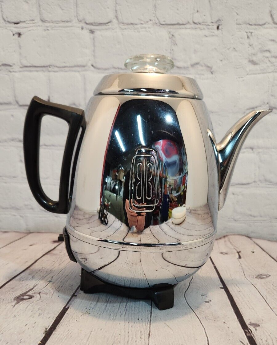 Vintage GENERAL ELECTRIC COFFEE Maker, Automatic Coffee Percolator + P
